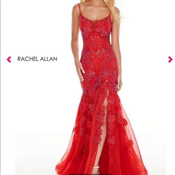 Rachel Allan | Dresses | Rachel Allan Size Red Prom Dress | Poshmark